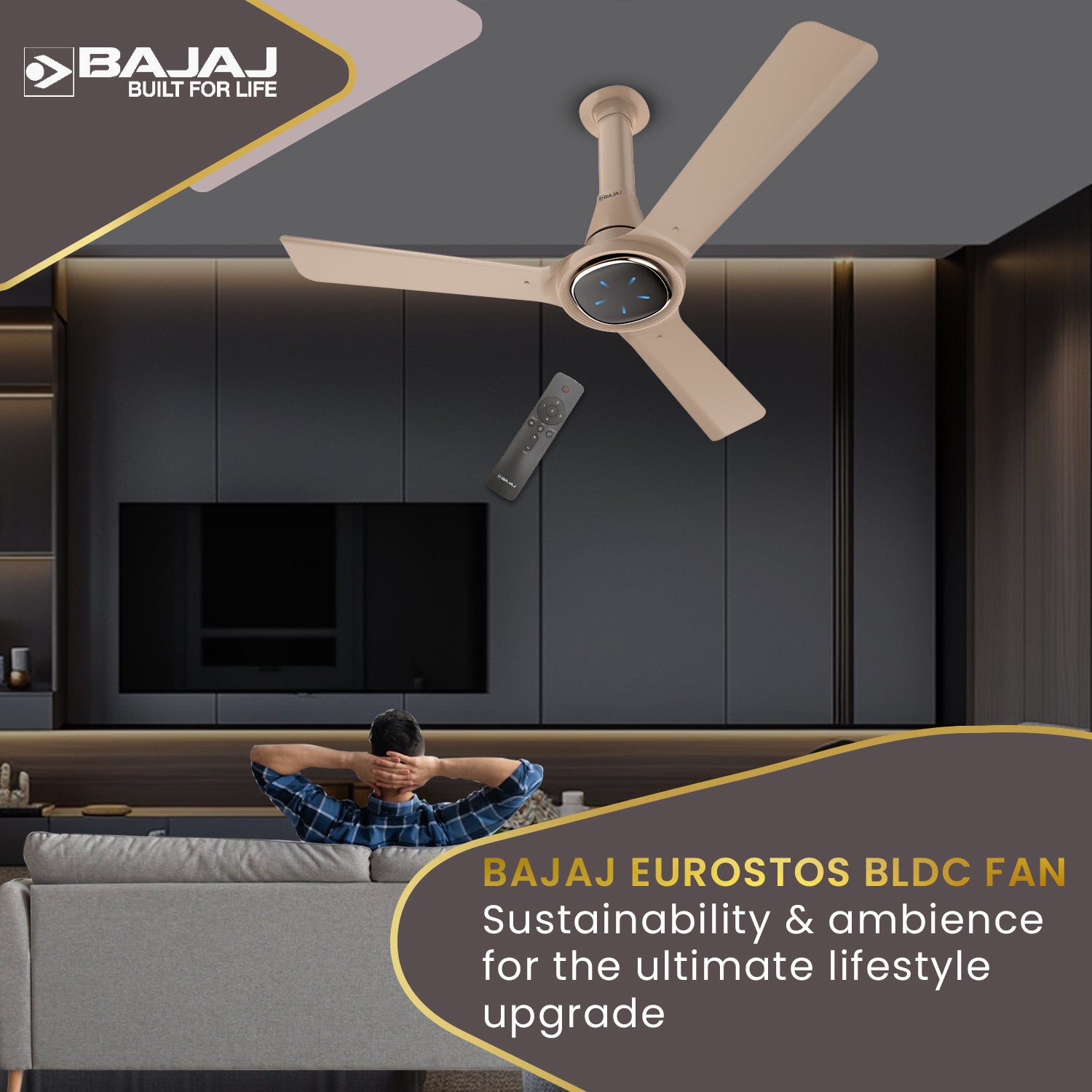 Eurostos 1200mm Ceiling Fan – Bajaj Electricals India