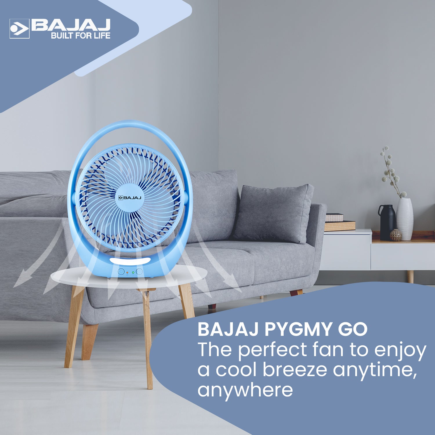 Pygmy Go 178 mm Personal Fan – Bajaj Electricals India