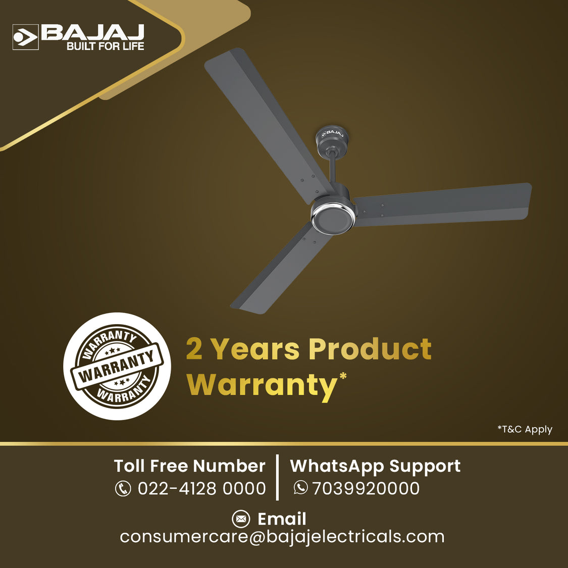 Buy BLDC Ceiling Fans | 65% Energy Saving | Remote Control – Bajaj ...