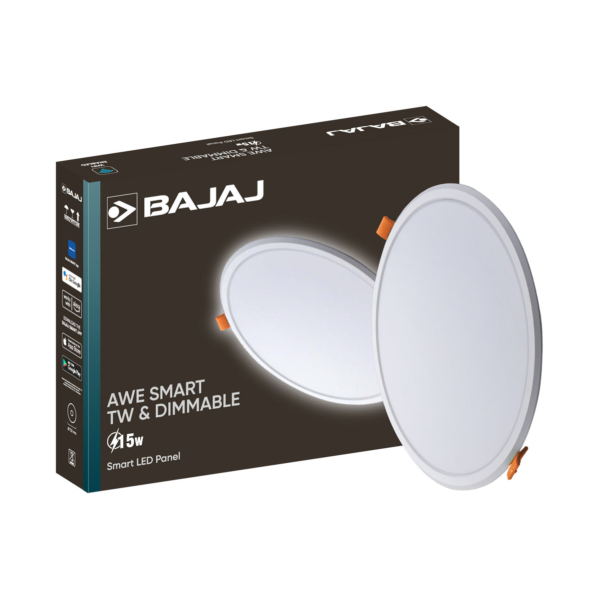 AWE SMART TW & DIMMABLE LED PANEL – Bajaj Electricals India